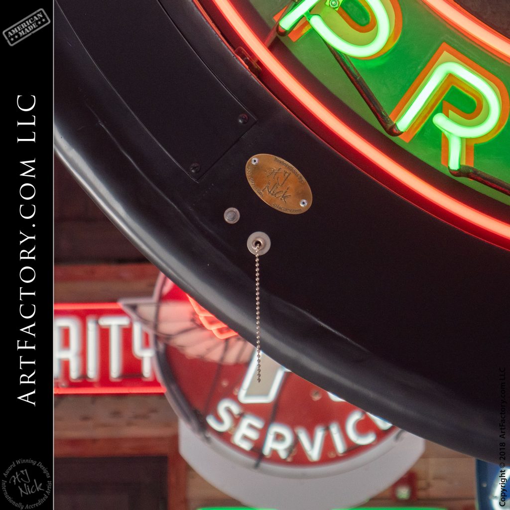 Marathon Products Neon Sign: Rare Vintage Collectible Petroliana